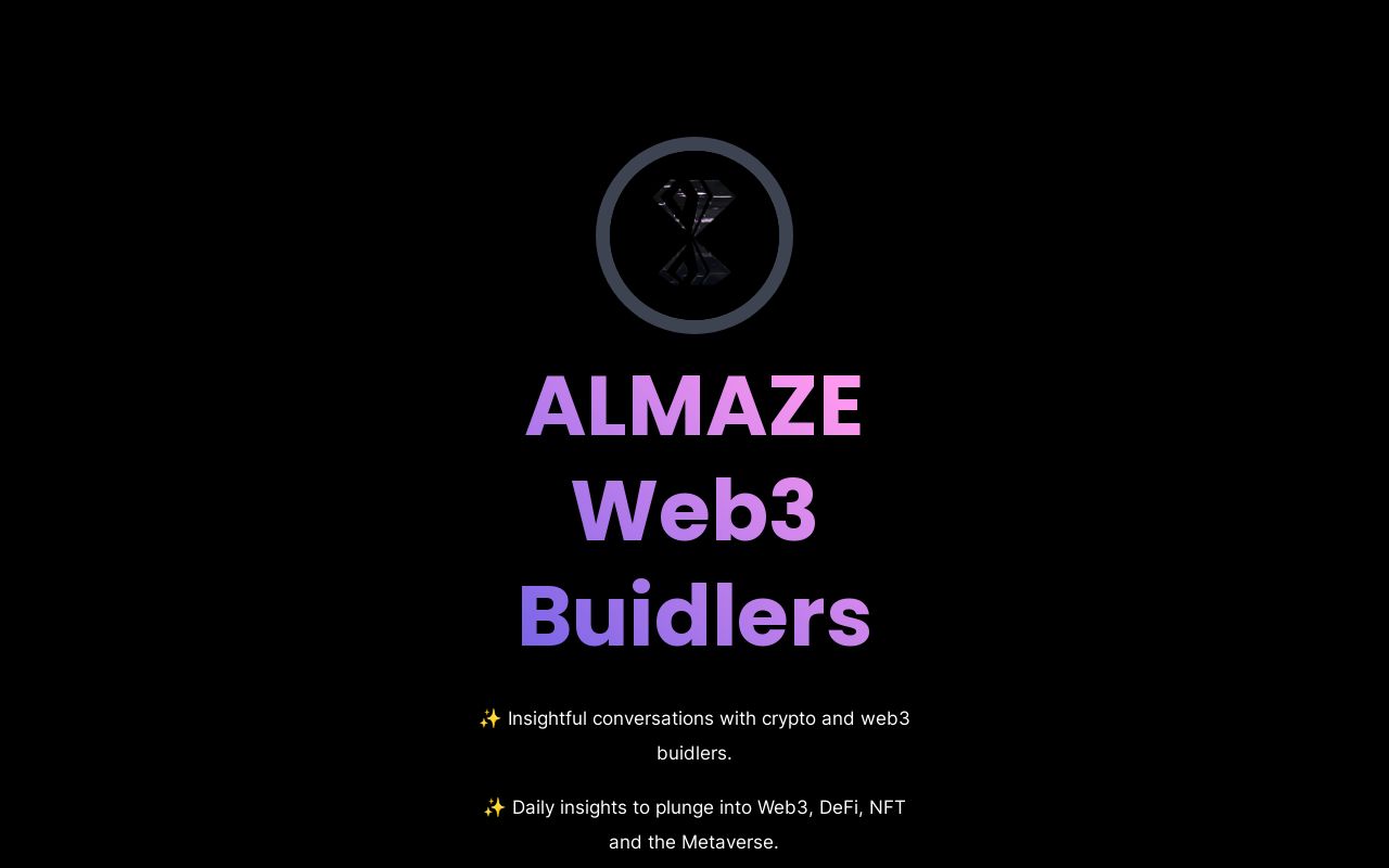 Almaze Web3 Buidlers Podcast